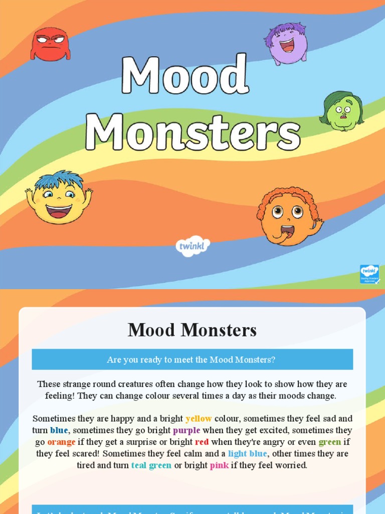 T T 22559 Meet The Mood Monsters Powerpoint - Ver - 5 | PDF | Mood ...