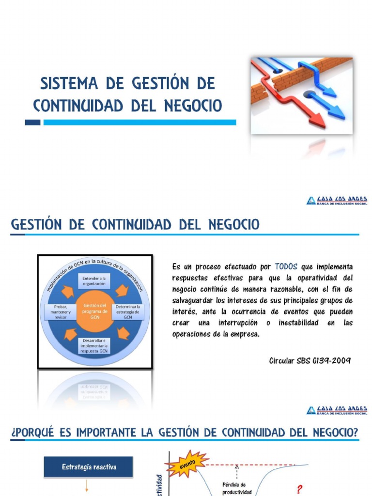 Gestion de Continuidad Del Negocio | PDF