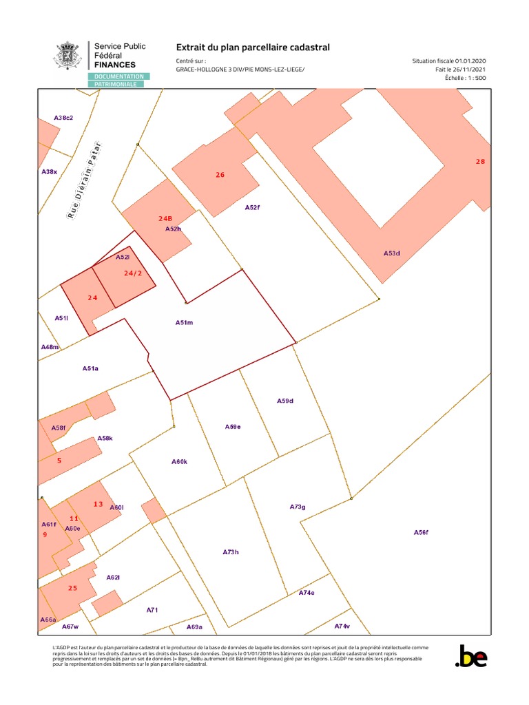 Plan Cadastral Grâce-Hollogne 2020 | PDF