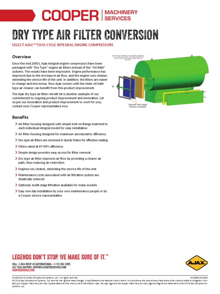 AJI20004 Dry Type Air Filter Conversion | PDF