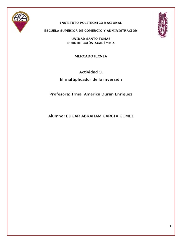 El Multiplicador de La inversión-EDGAR ABRAHAM GARCIA GOMEZ | PDF ...