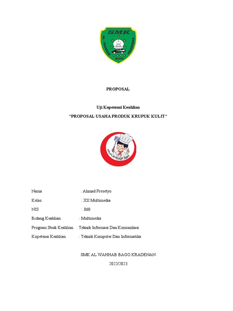 Proposal Milik Ahmad P | PDF