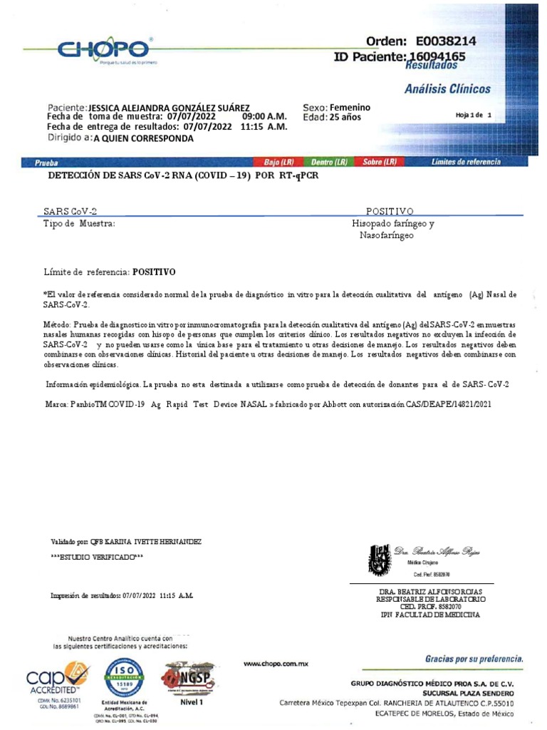 Chopo Covid | PDF | Ciencia y matemáticas | Relaciones personales, crianza y desarrollo personal