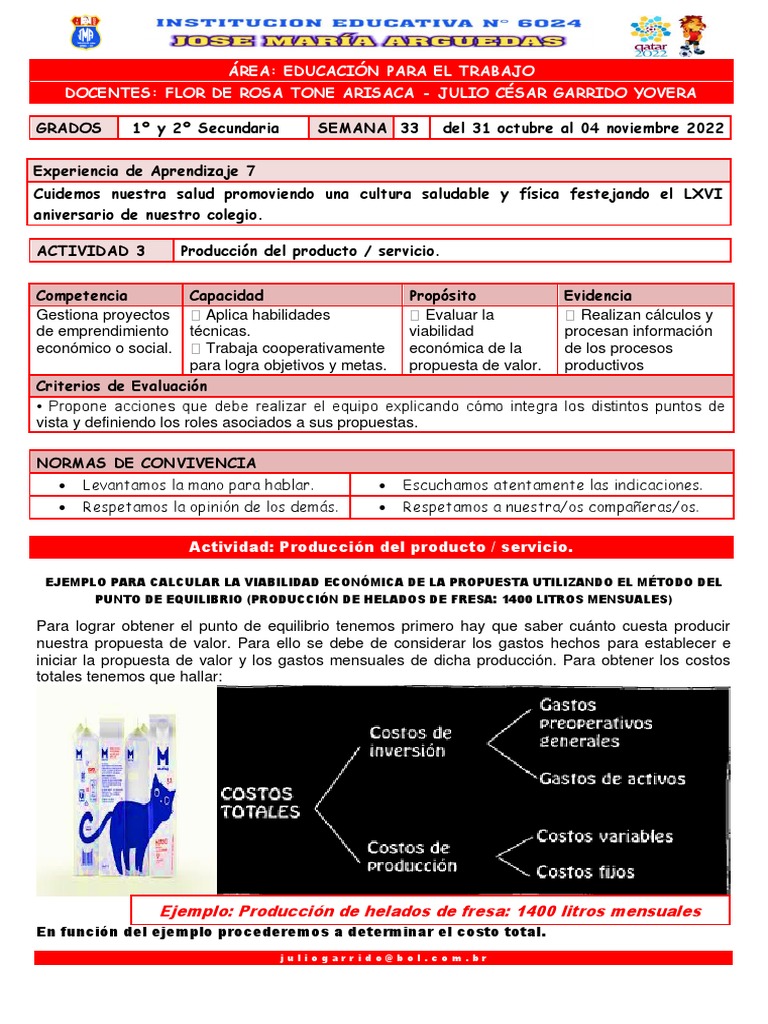 Eda 7 Actividad 3 Vi Ciclo | PDF | Marketing | Producto (Negocio)