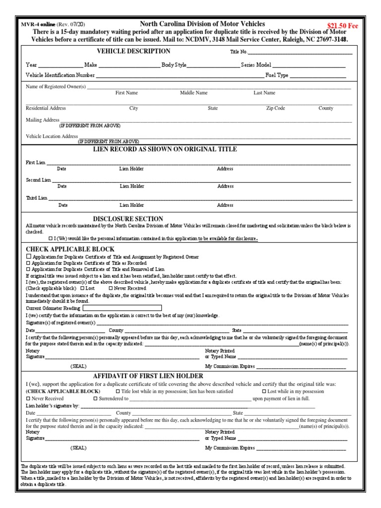 MVR 4 | PDF | Notary Public | Title (Property)