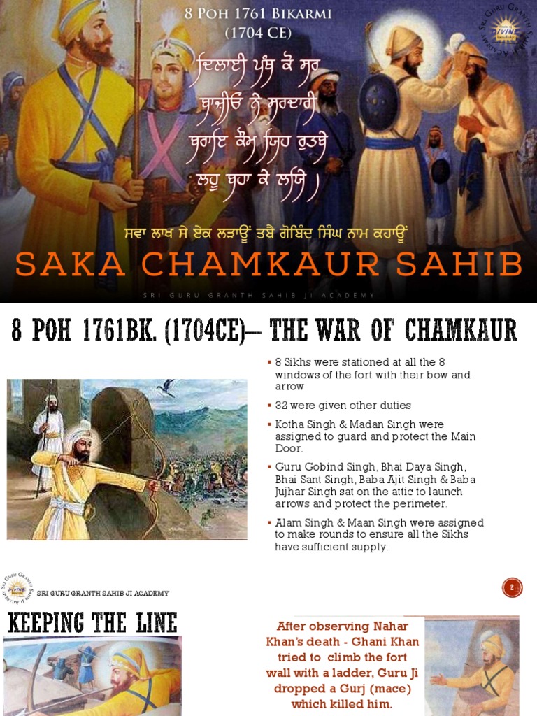 Battle of Chamkaur - 8 Poh 1761BK | PDF | Punjab | Nāstika