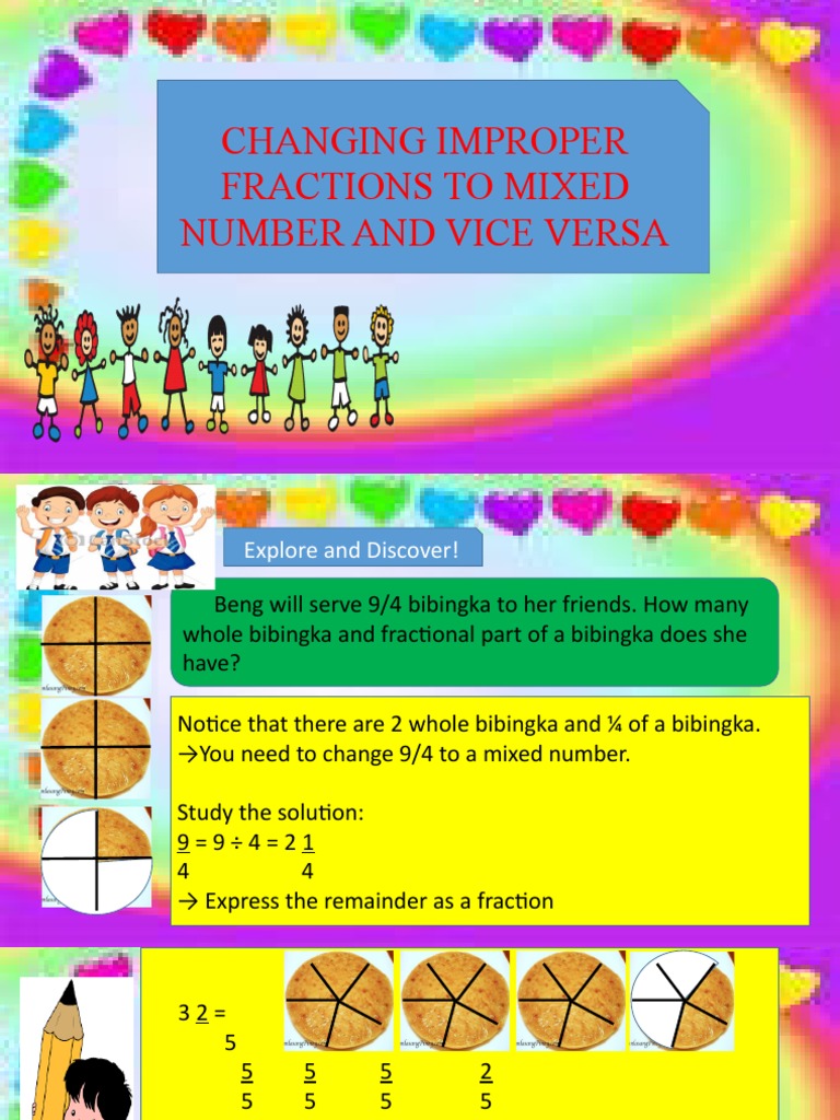 Convert Fractions to Mixed Numbers | PDF