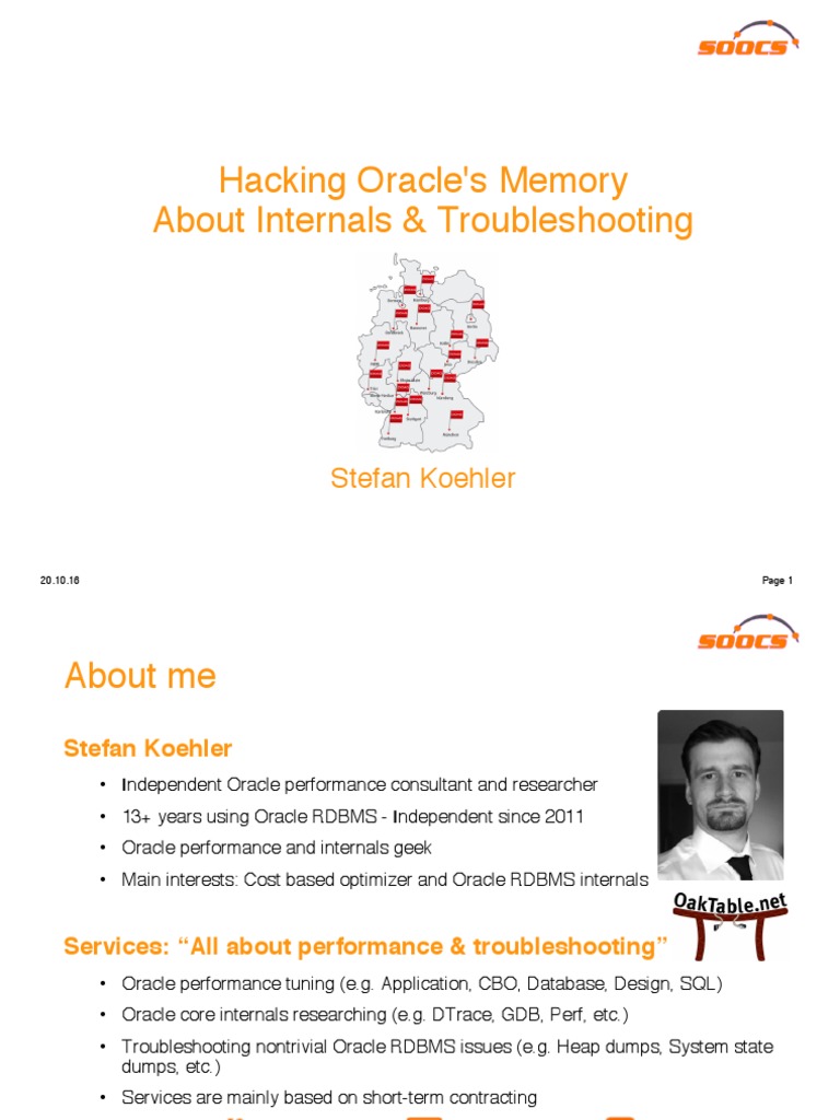 Doag Regio Nue Hacking Oracles Memory About Internals Troubleshooting Ppt Pdf Relational