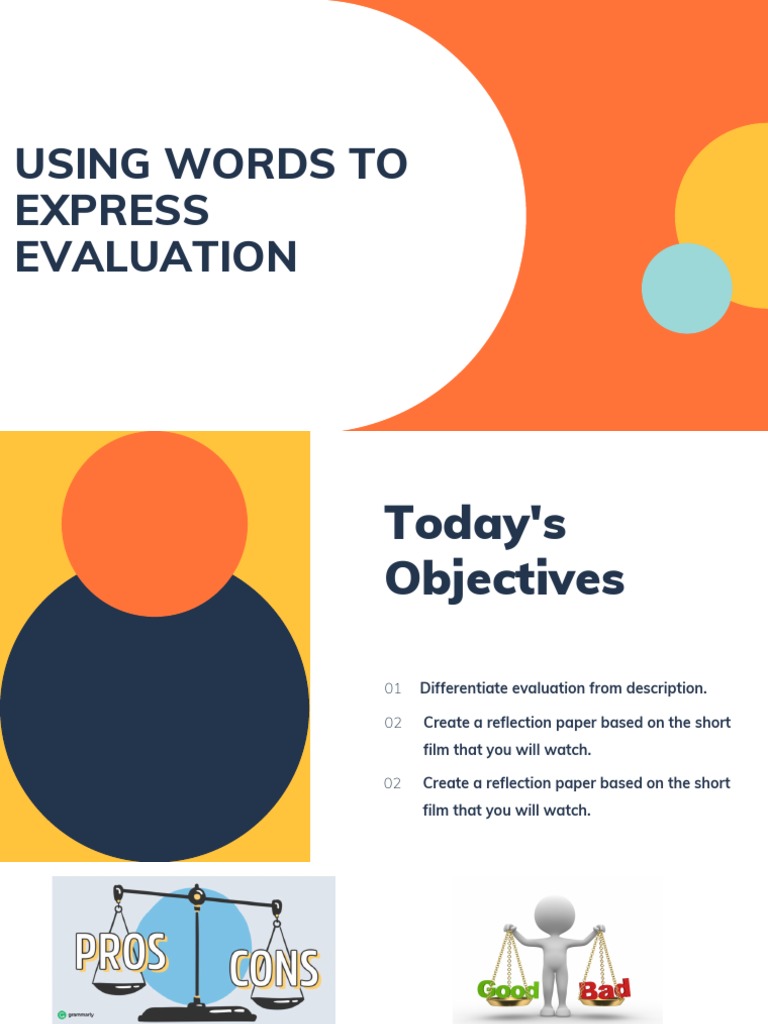 Q2-W13-L3-Using Words To Express Evaluation | PDF | Cognitive ...