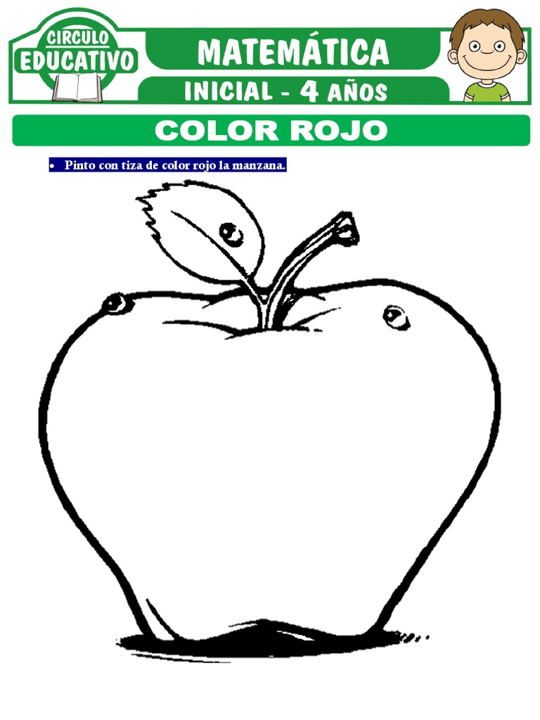 Actividades Con El Color Rojo para Ninos de Cuatro Anos | PDF