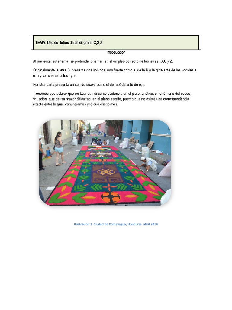 Uso Correcto de C, S y Z en Ortografía | PDF | Lingüística
