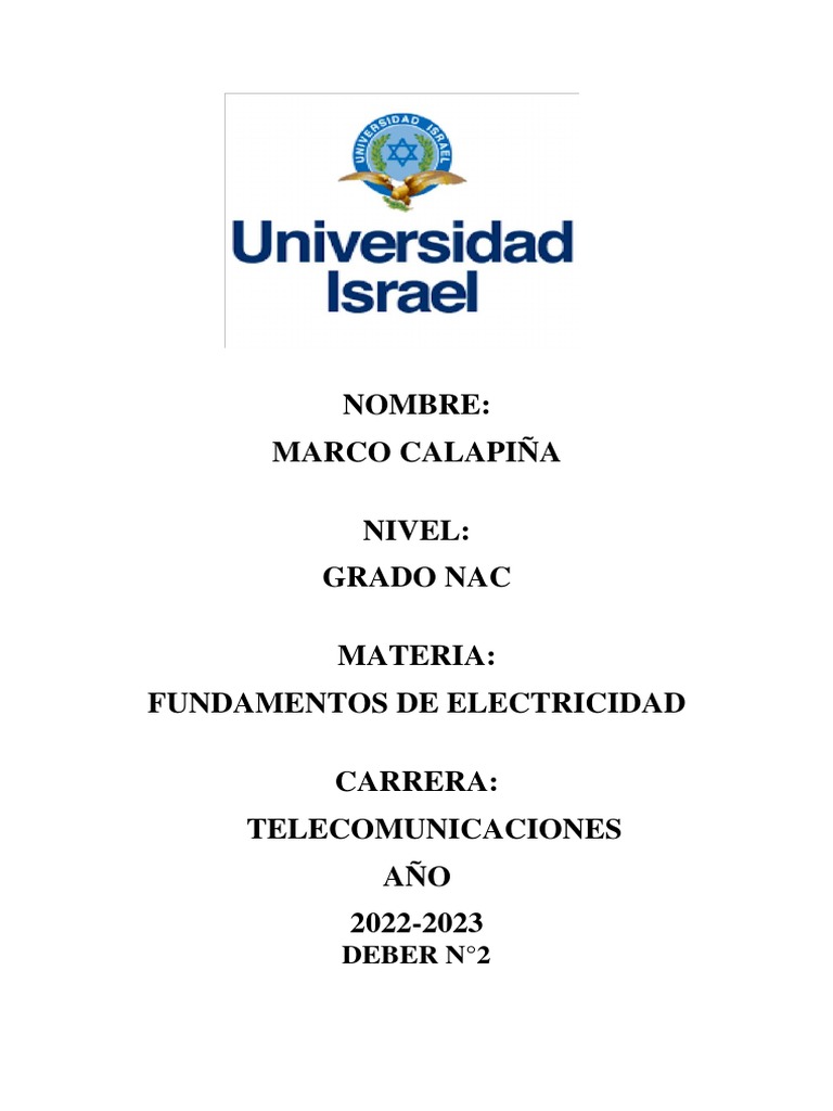 Fundamentos Deber 2 | PDF