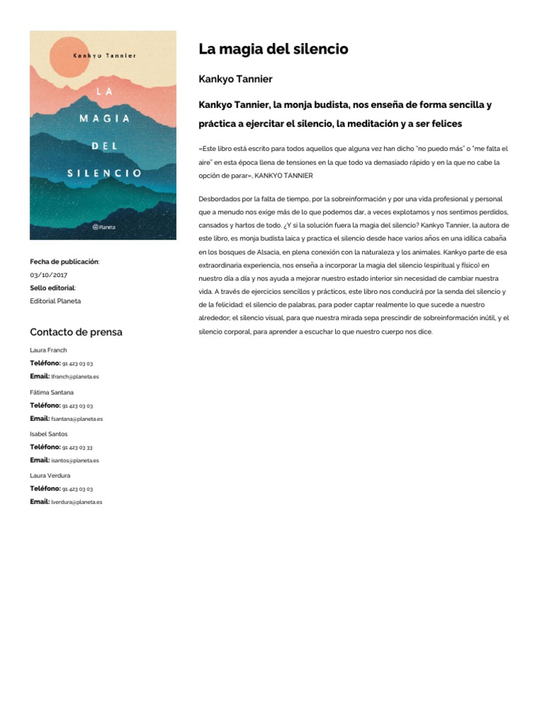 La Magia Del Silencio Pdf