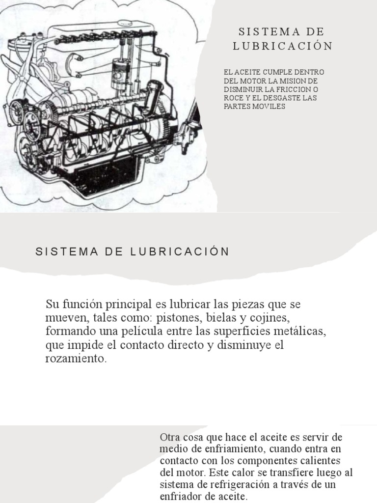 Sistema de Lubricación del Motor | PDF | Presión | Pistón