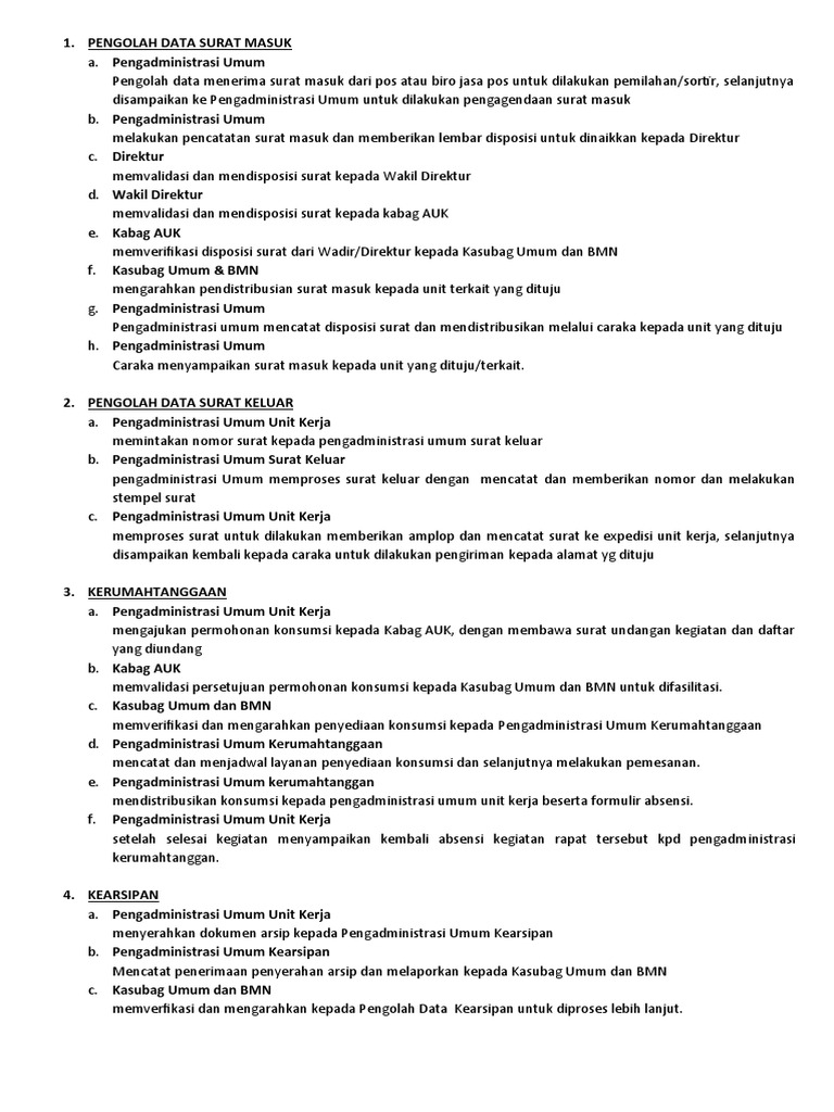 Peta Bisnis Uraian Sop2 | PDF | Sains & Matematika