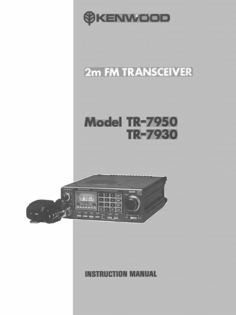 tr7930-7950 Manual | PDF | Transistor | Bipolar Junction Transistor
