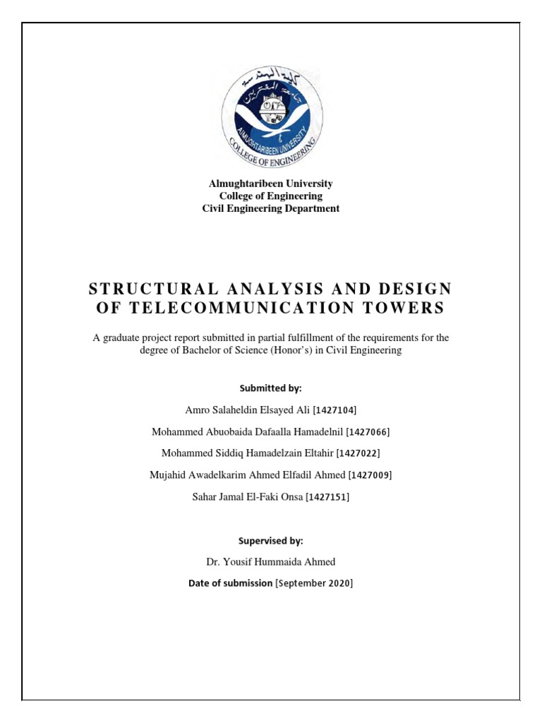 Structural Analysis and Design of Telecommunication Towers | PDF | Strength Of Materials | Buckling