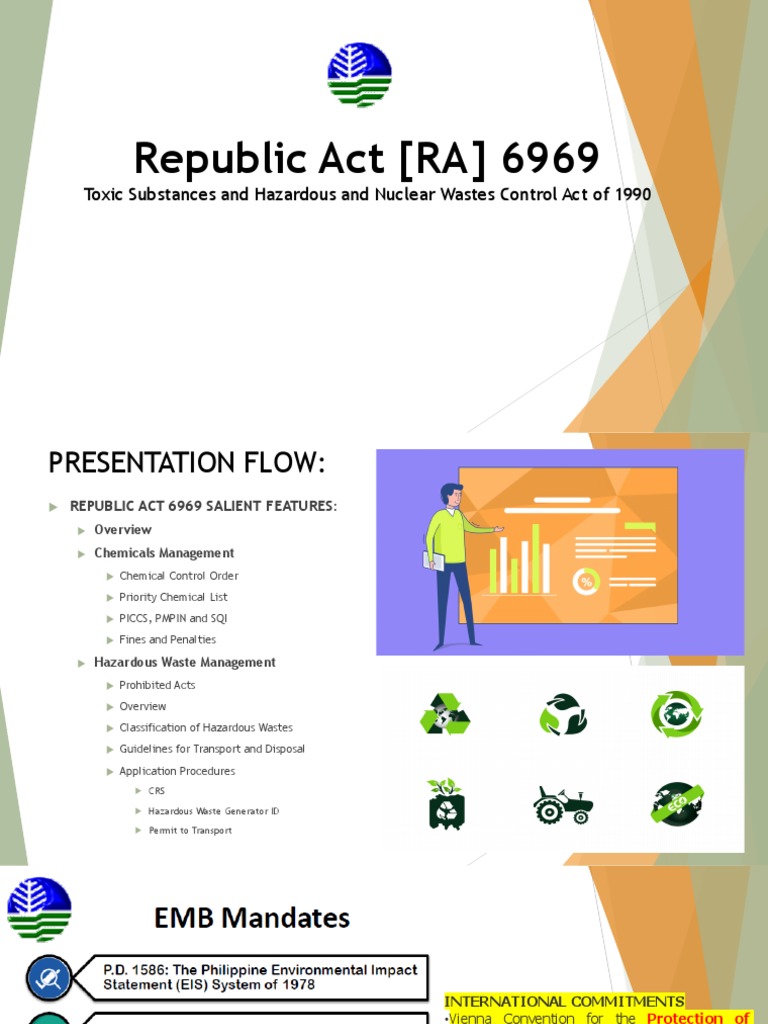 RA 6969 Chemicals Management and Hazardous Waste Management | PDF ...
