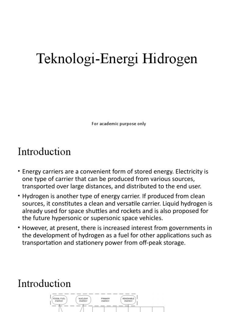 Teknologi Energi Hidrogen 31-03-2020 | PDF | Fuel Cell | Hydrogen
