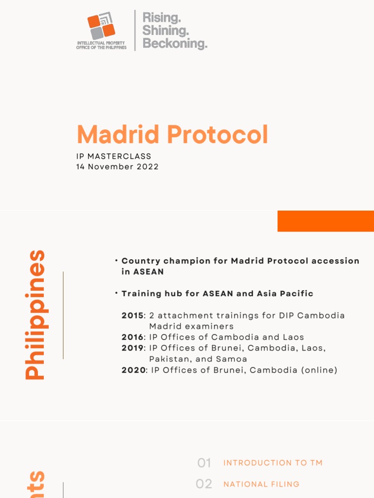 Topic 1 - IP Forward - Madrid Protocol | PDF | Trademark | Civil Law ...