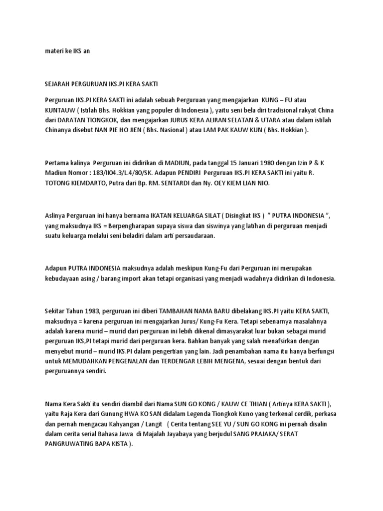 Materi Ke IKS An | PDF