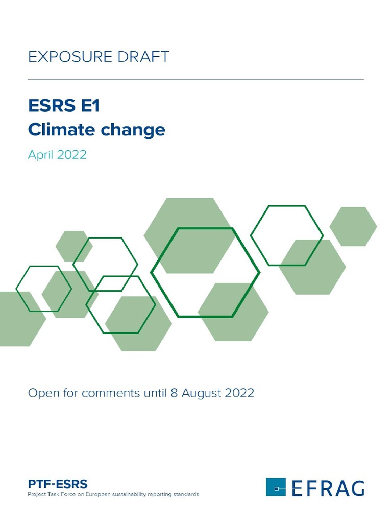 Ed Esrs E1 | PDF | Climate Change Mitigation | Climate Change