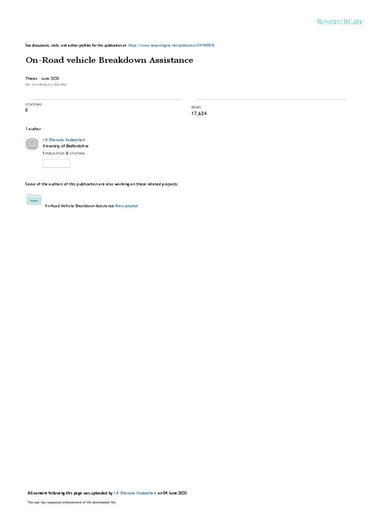 On-Road Vehicle Breakdown Assistance: A Mobile Application for Connecting Drivers Experiencing ...