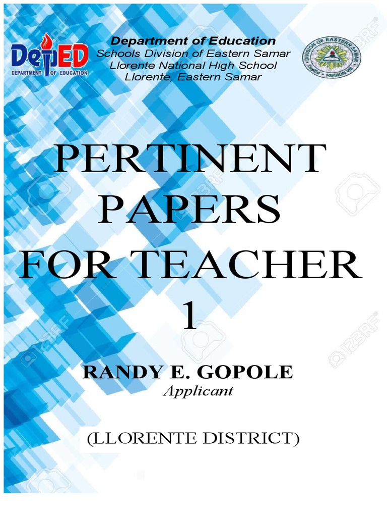 Pertinent Front Page | PDF