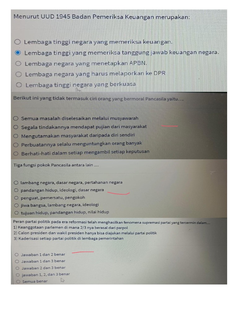 Soal Latihan PPK | PDF