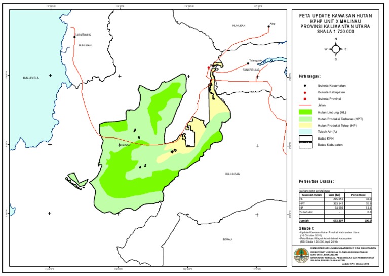 Peta Hutan KPHP Unit X Malinau | PDF