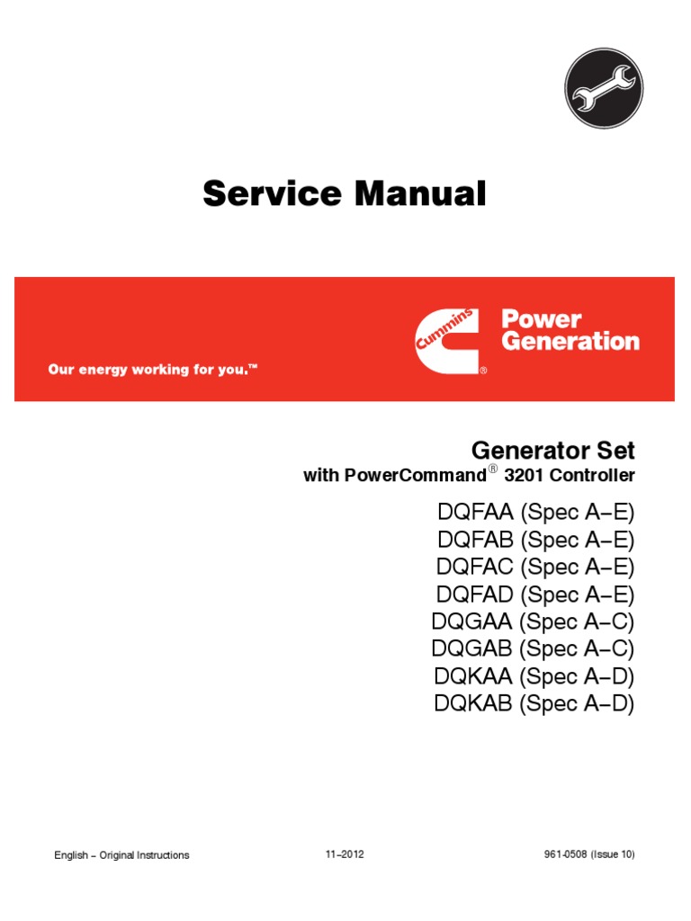 Manual de Servicio 750KW | PDF | Menu (Computing) | Electric Generator