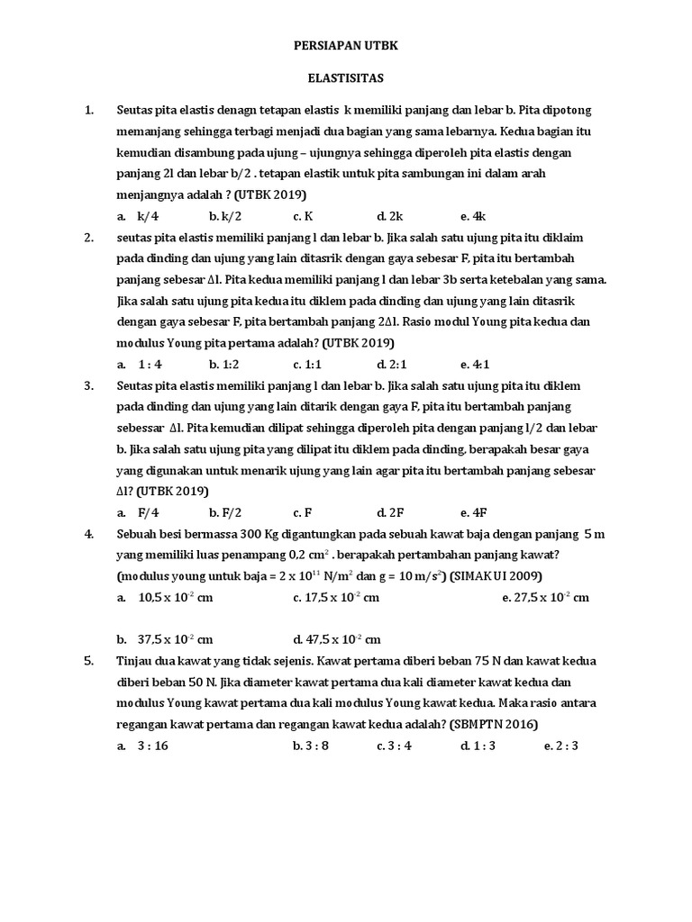 Persiapan Utbk | PDF