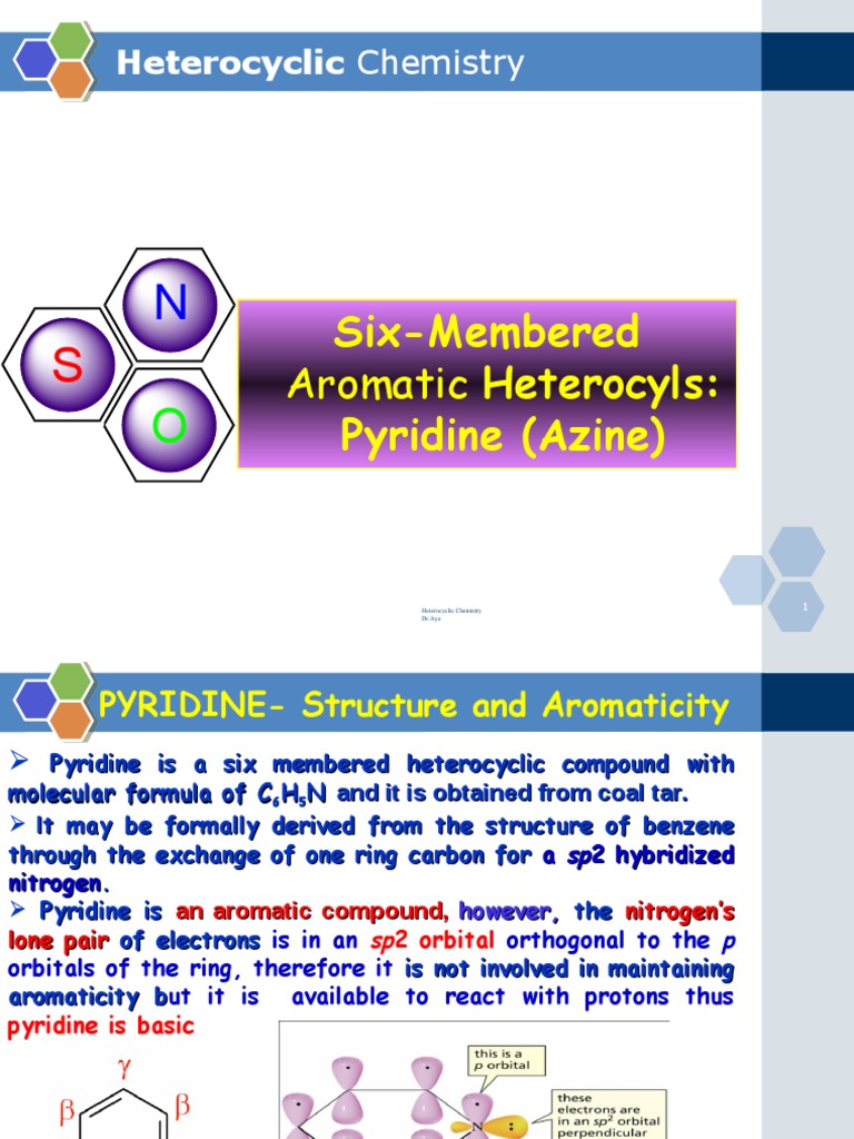 Pyridine: Structure and Aromaticity | PDF | Pyridine | Aromaticity