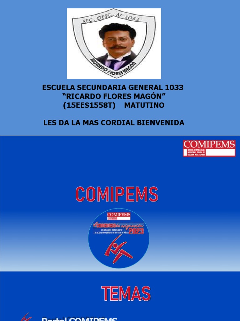 Curso COMIPEMS 2023 en Secundaria 1033 | PDF