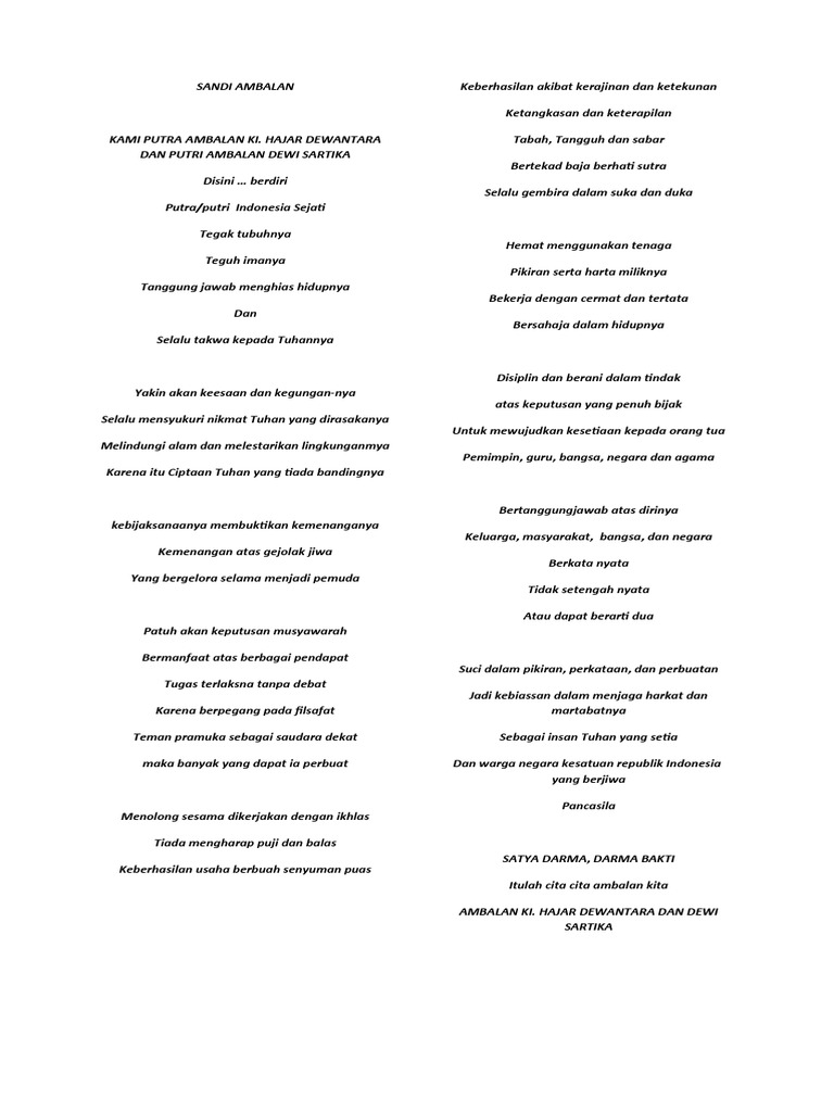 Sandi Ambalan | PDF