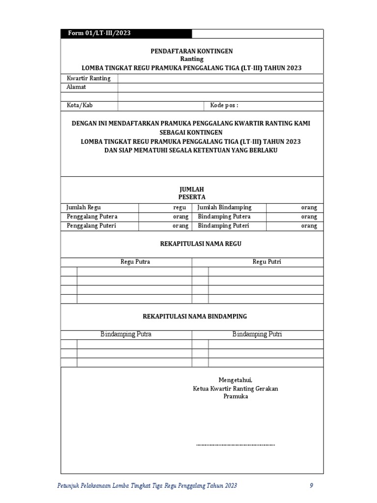 Form LT III 2023 | PDF