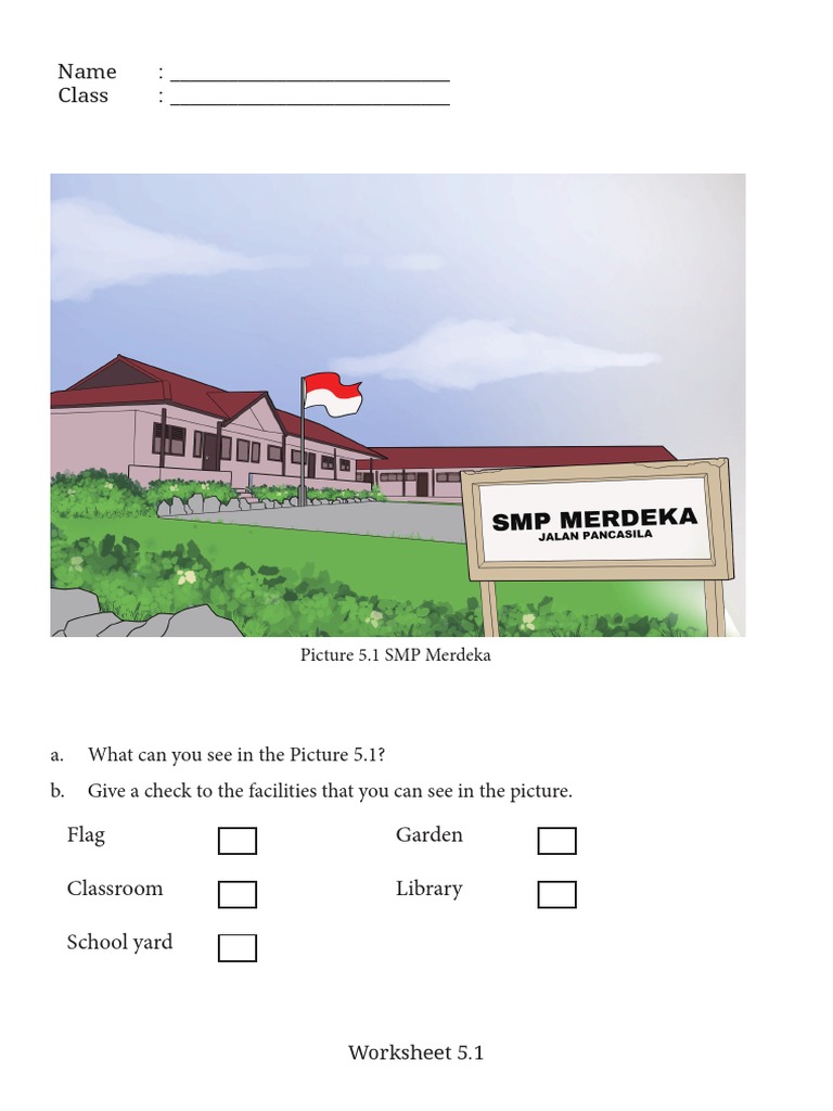 SMP Merdeka School Worksheets | PDF | Language Arts & Discipline ...