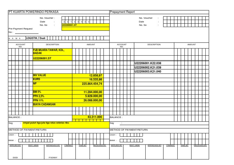 Prepayment - U22206001.st Final | PDF | Financial Services | Personal ...