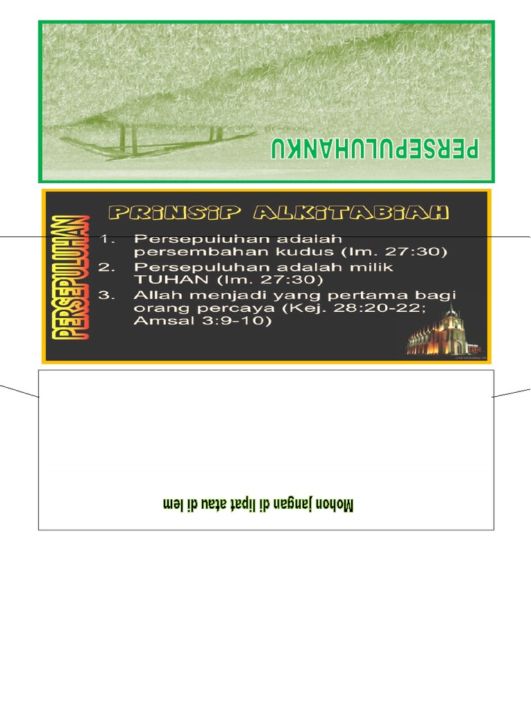 Amplop Persepuluhan Baru | PDF