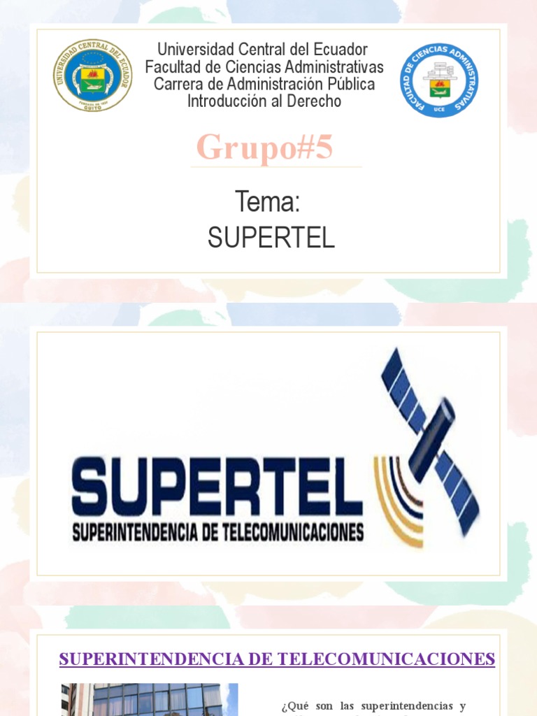 SUPERTEL | PDF | Fiscal | Ecuador