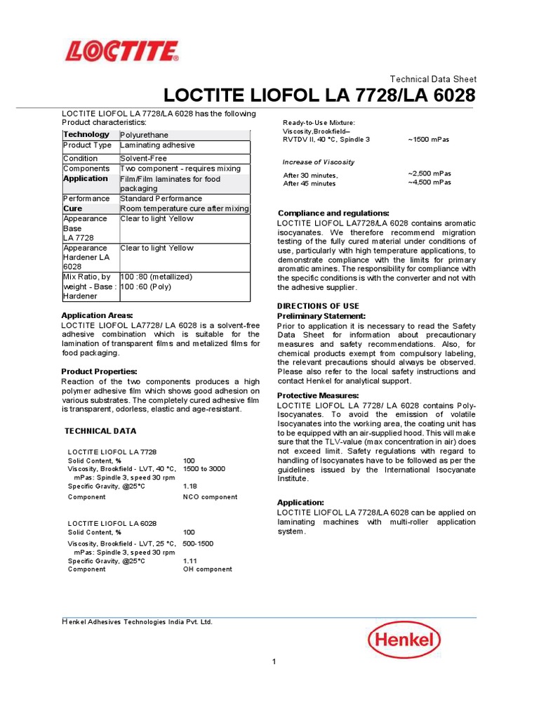 TDS 7728-6028 | PDF | Adhesive | Lamination