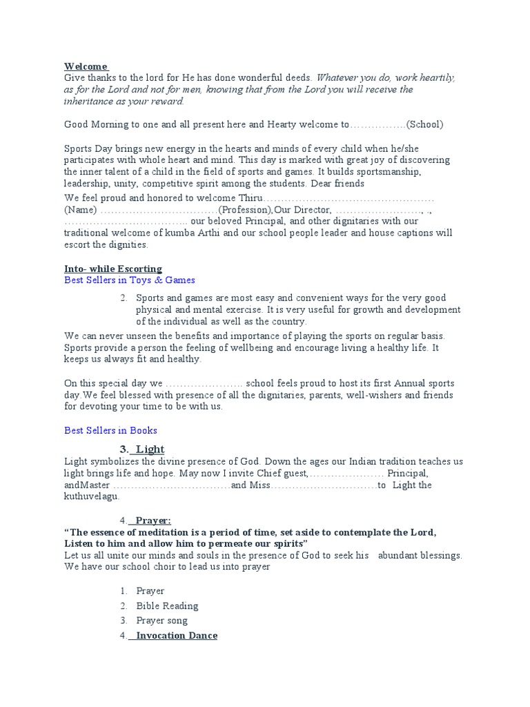 Welcome With Kumbam | PDF | Prayer