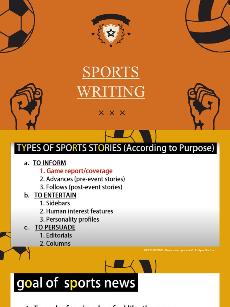 Sports Writing | PDF