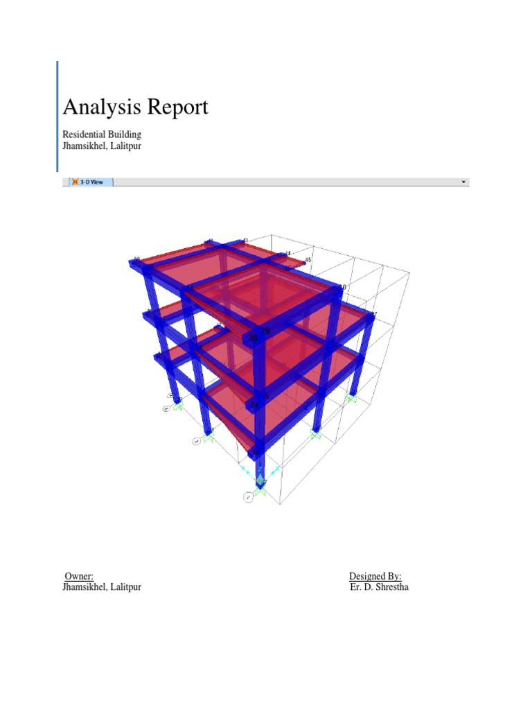 Seismic Analysis And Design Of A 2 5 Storey Residential Building In
