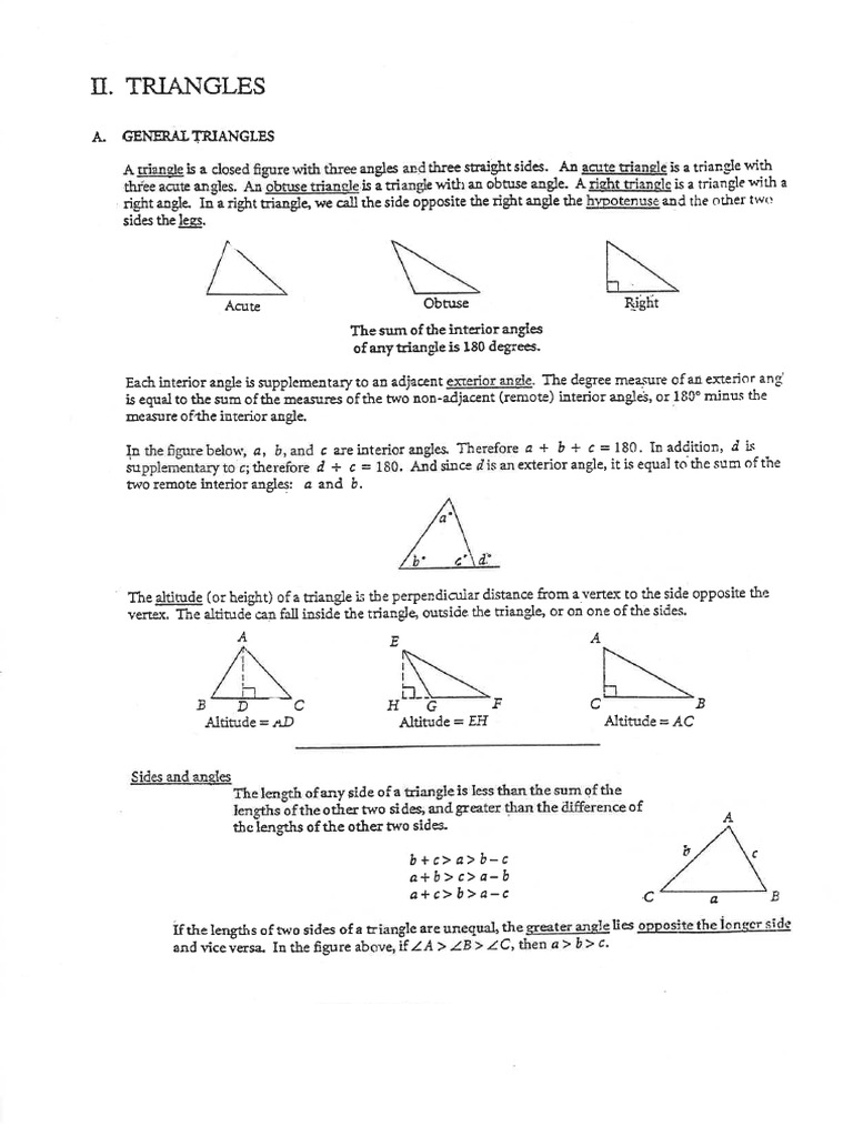 Triangles Theory | PDF