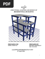 Structural Design Report of Residential Building | PDF | Structural ...