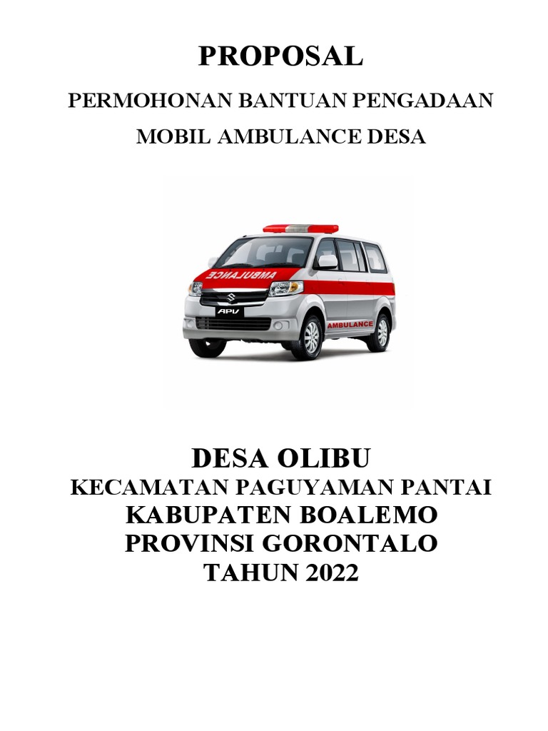 Proposal Mobil Opr-Ambulance | PDF