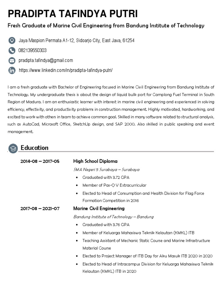 Resume - Pradipta Tafindya Putri | PDF | Learning | Cognition