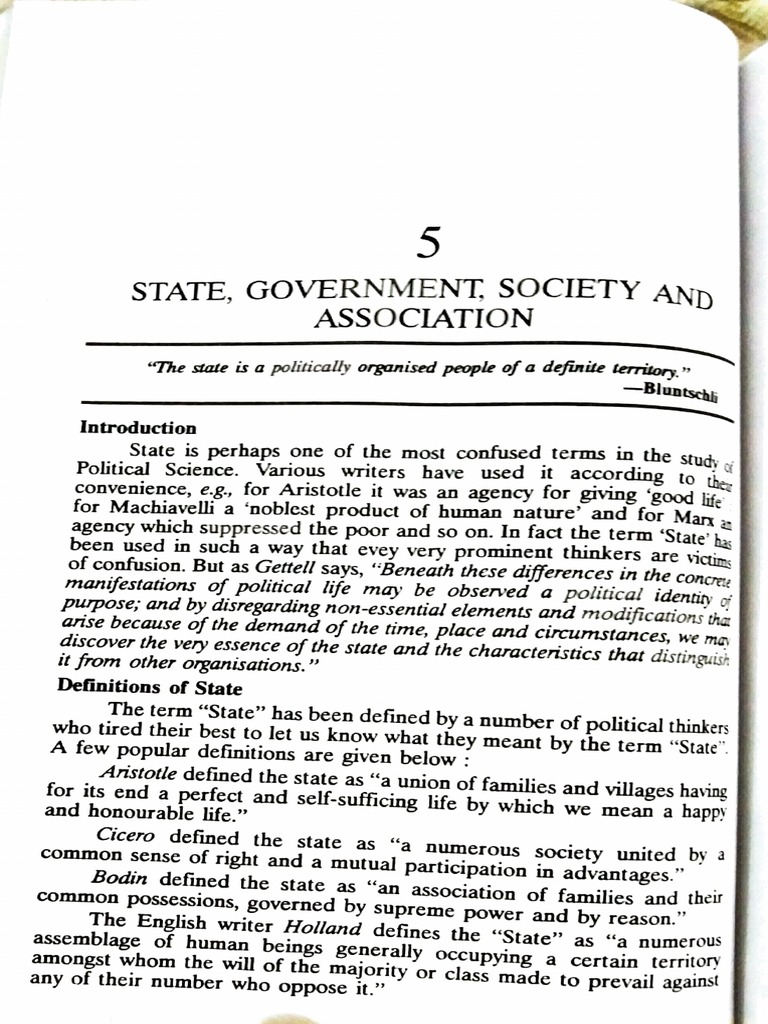 Meaning, Definition and Elements of State | PDF | Sovereignty ...