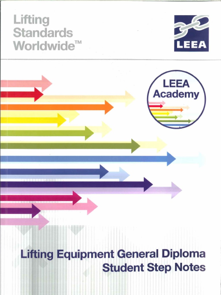 Lifting Equipment General Diploma PDF LEEA | PDF